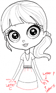 How to Draw Blythe Baxter from Littlest Pet Shop with Easy Steps ...
