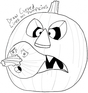 How to Draw a Jack-O-Lantern Eating a Baby Pumpkin in Easy Halloween ...