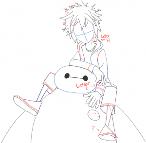 How to Draw Hiro Hamada and Baymax from Big Hero 6 in Easy Steps ...