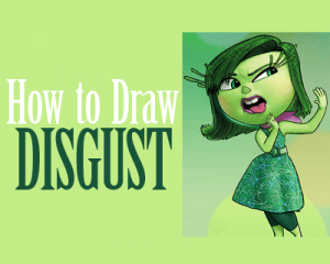 How to Draw Disgust from Inside Out with Easy Step by Step Drawing ...