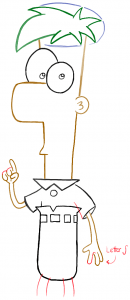 How to Draw Ferb from Phineas and Ferb with Easy Steps Drawing Lesson ...