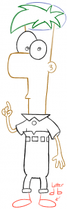 How to Draw Ferb from Phineas and Ferb with Easy Steps Drawing Lesson ...