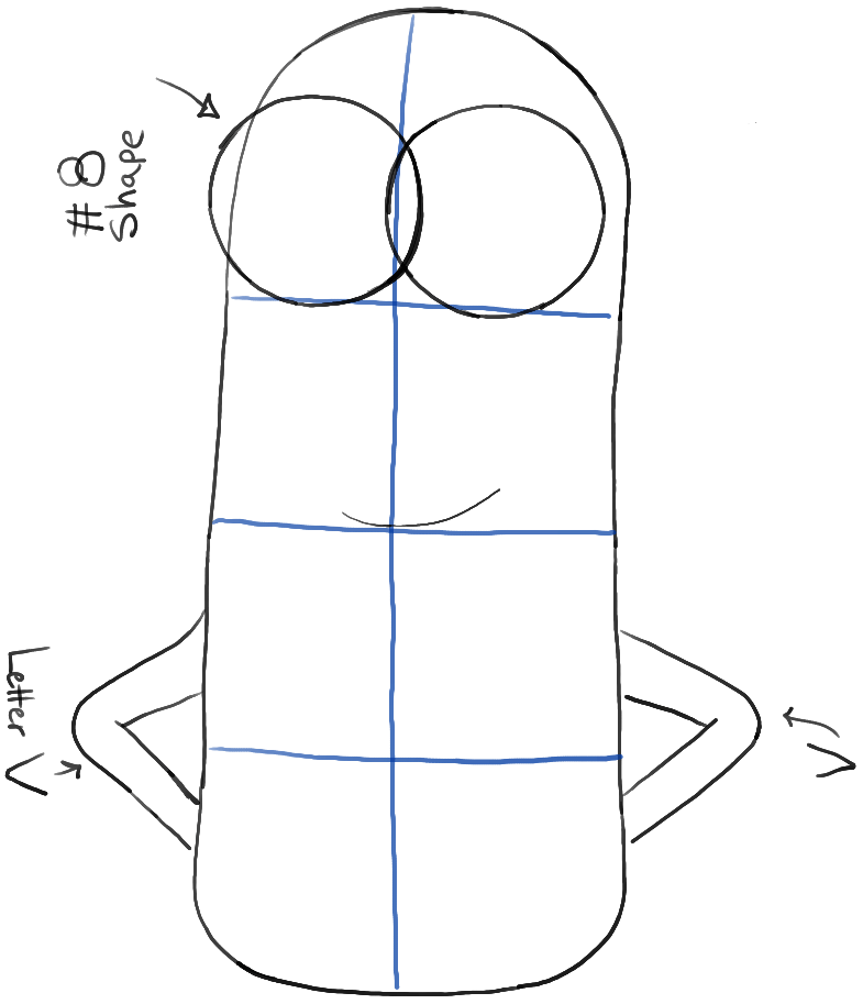 How To Draw A Minion Kevin Step By Step