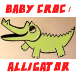 baby alligators – How to Draw Step by Step Drawing Tutorials