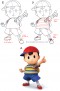 How to Draw Ness from Super Smash Bros with Easy Steps Tutorial – How ...