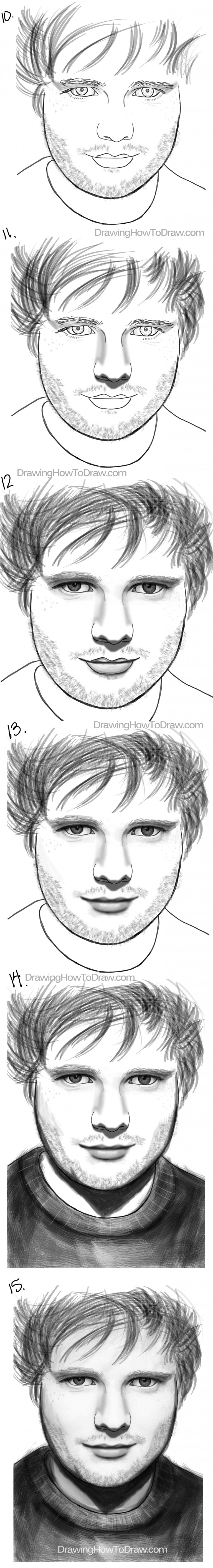 How to Draw Ed Sheeran Step by Step Drawing Tutorial – How to Draw Step ...
