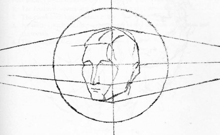 How to Draw the Head in Perspective : Drawing Human Head in Perspective ...