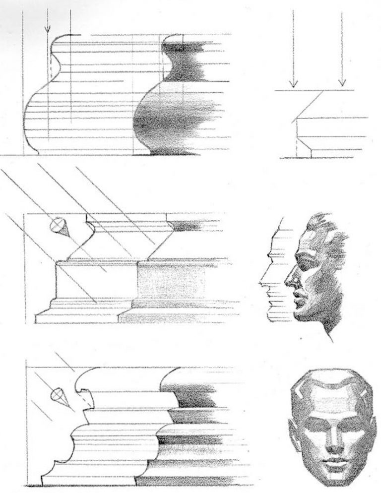 How to Shade and Add Light to Complex Forms, Shapes and Objects : Drawing Tutorial – How to Draw ...