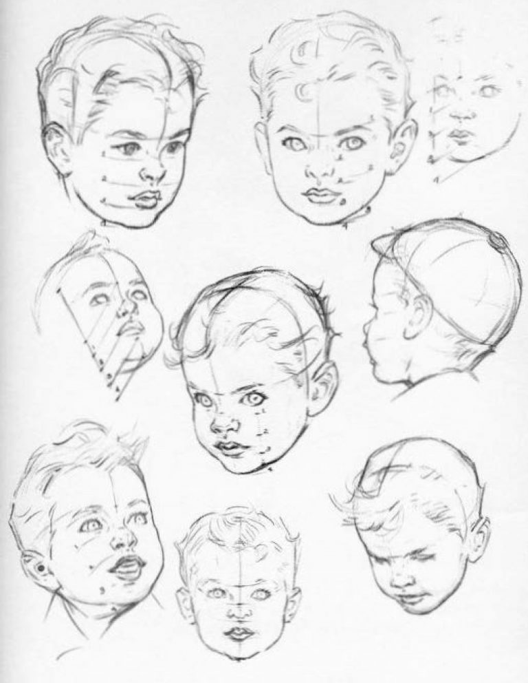 How to Draw Baby and Toddlers Heads in The Correct Proportions ...