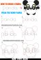 How to Draw Cartoon Pandas from the Word Panda Step by Step Tutorial ...