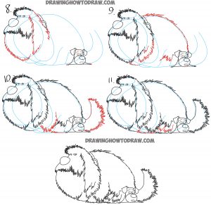 How to Draw Duke Sitting on Max from The Secret Life of Pets - Drawing ...
