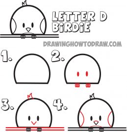 Huge Guide to Drawing Cartoon Animals from the Uppercase Letter D ...