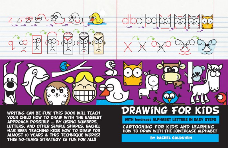 Drawing for Kids with Lowercase Letters - How to Draw Step by Step ...