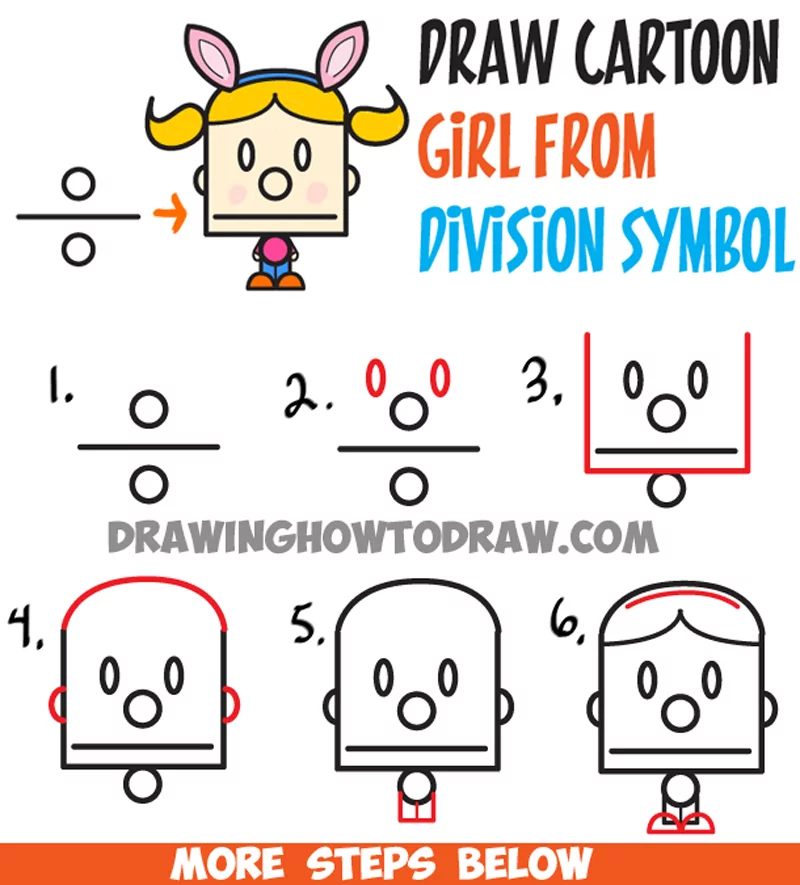 Division Symbol Cartoon