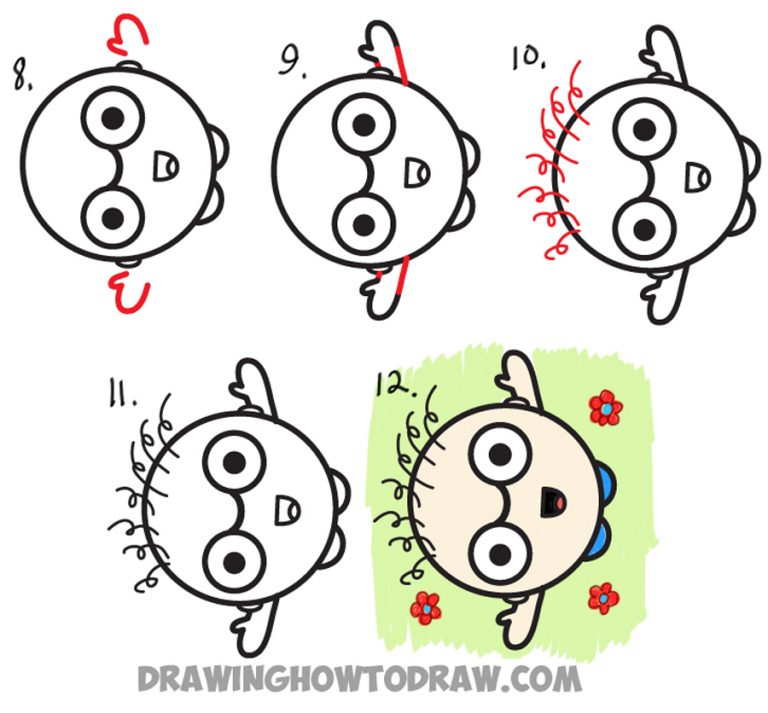 How to Draw a Cartoon Person Waving Up from Semicolon Drawing Tutorial for Kids – How to Draw ...