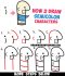 How to Draw Cute Cartoon Characters from Semicolons – Easy Step by Step Drawing Tutorial for ...