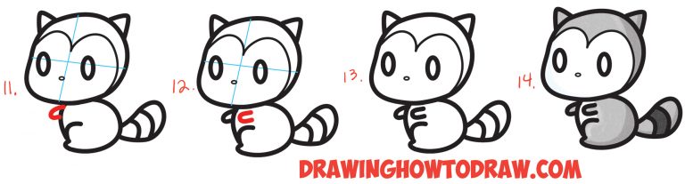How to Draw Cute Chibi / Kawaii Characters with Number 3 Shapes – Easy ...