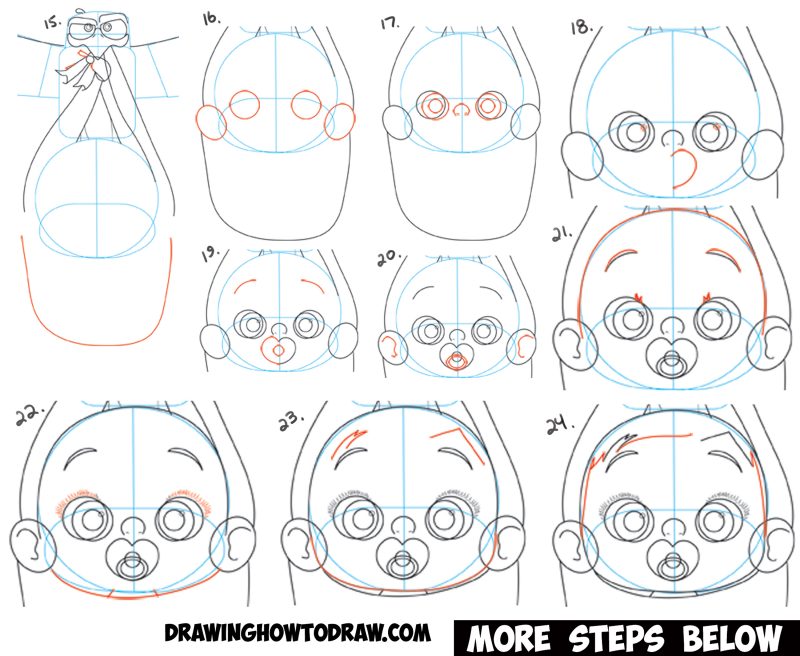 How to Draw The Baby and the Stork Junior from Storks, the Movie – Easy ...