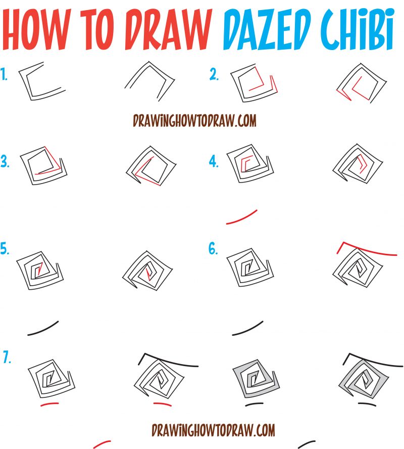 How to Draw Dazed / Confused / Surprised / Shocked / Scared Chibi ...