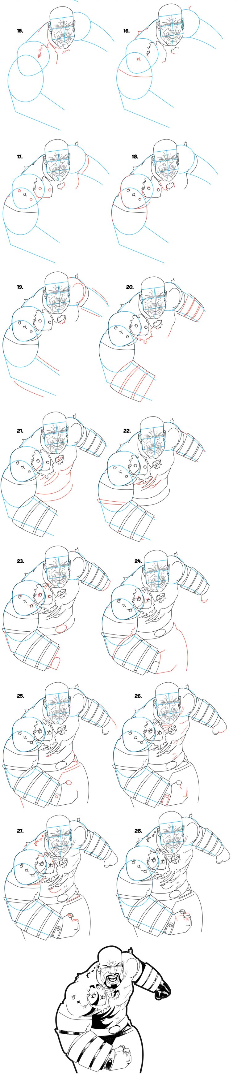 How to Draw Luke Cage from Marvel and Netflix’s Luke Cage Series in ...