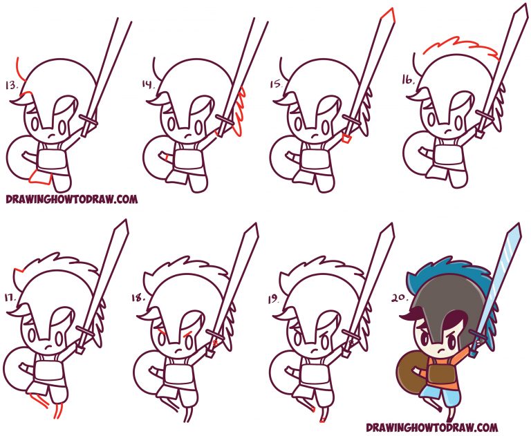 How to Draw Percy Jackson (Cute / Cartoon / Chibi / Kawaii Style) in ...