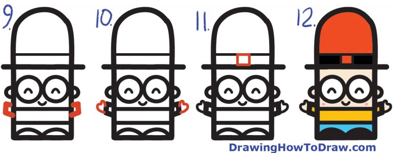 How to Draw Cartoon Guy with Hat from Lowercase Letter ‘f’ Easy Step by ...