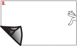 How to Draw a Cartoon Character Hanging Onto Edge of Curled / Folded ...