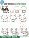 How to Draw a Cute Cartoon Lemur (Kawaii / Chibi) with Easy Step by Step Drawing Tutorial for ...