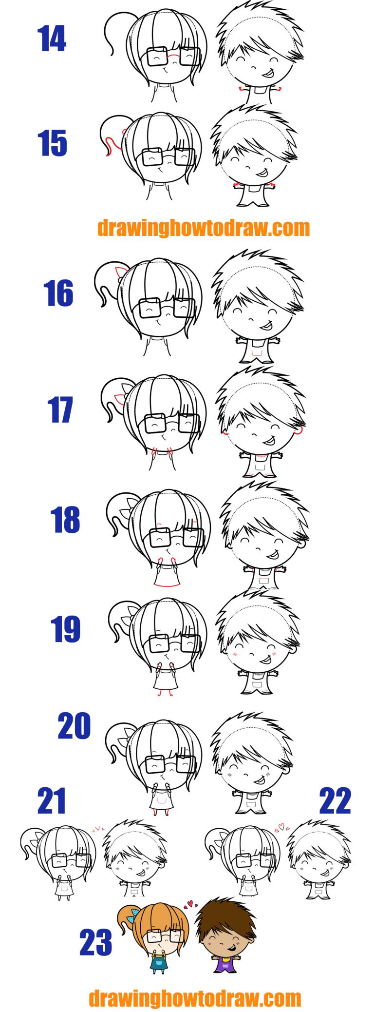How to Draw a Boy and Girl in Love With Easy Step by Step Drawing ...
