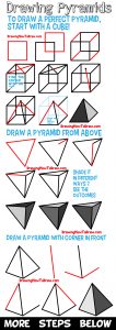 How to Draw Pyramids : Guide to Drawing Pyramids from Different Angles ...