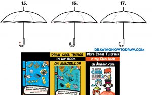 How to Draw an Umbrella Easy Step by Step Drawing Tutorial for ...