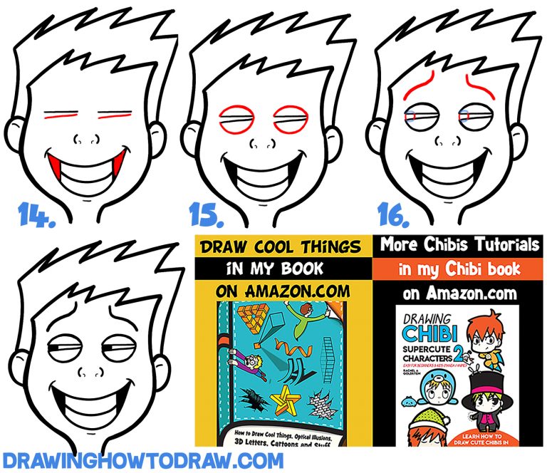 How to Draw Cartoon Facial Expressions : Uneasy, Uncomfortable ...