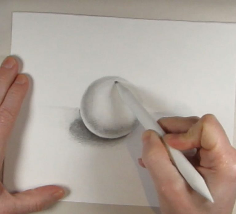 How to Draw and Shade a Sphere or Ball – Step by Step Drawing Tutorial ...