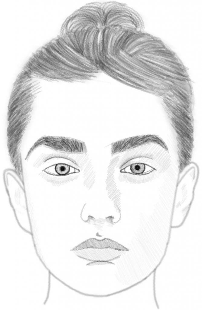 How to Draw a Face in Basic Proportions – Drawing Beautiful Female Face ...