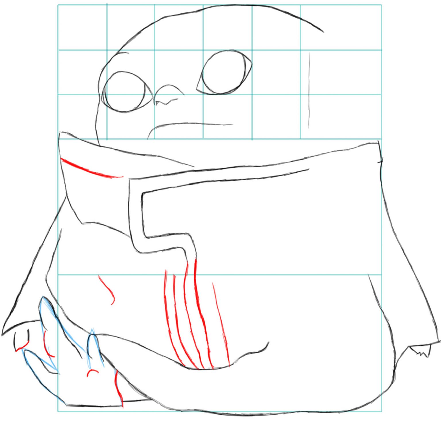 How to Draw Baby Yoda from The Mandalorian (Realistic) – Easy Step by ...