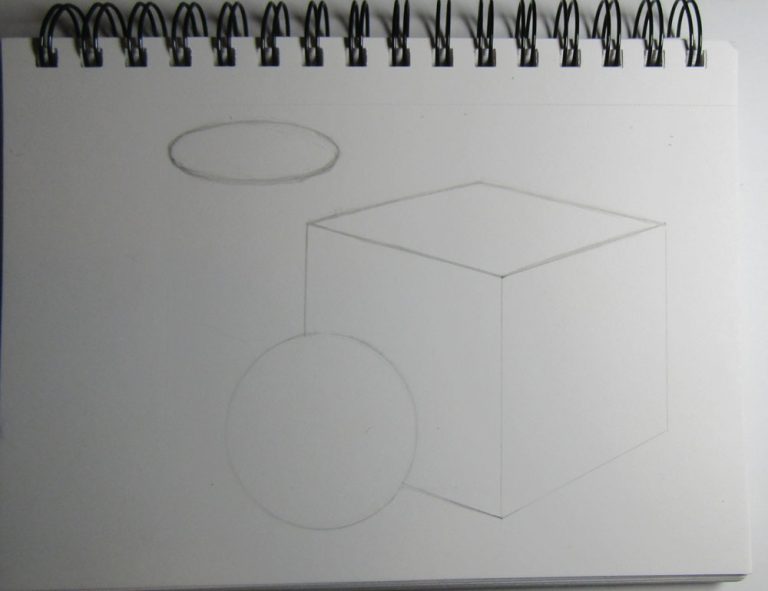 How to Draw a Still Life with Basic Geometric Shapes (Cube, Sphere, and ...