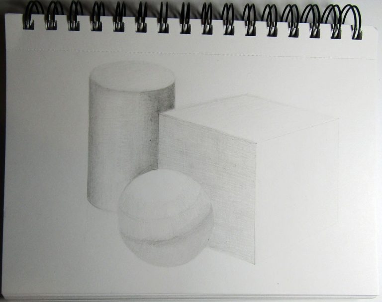 How to Draw a Still Life with Basic Geometric Shapes (Cube, Sphere, and ...