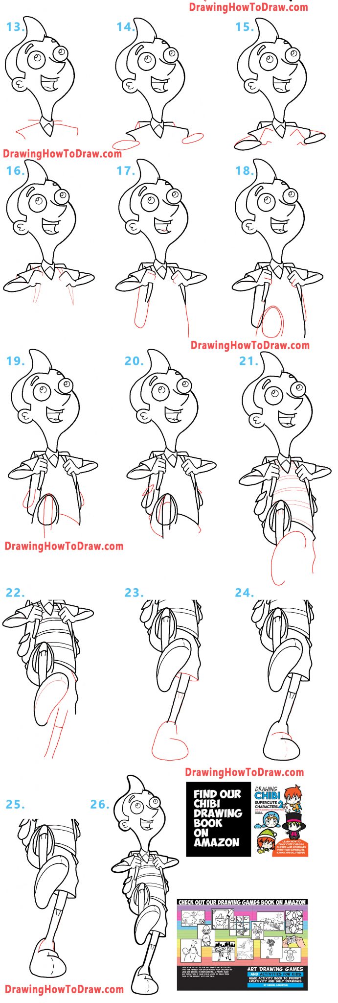 How to Draw Milo Murphy from Disney’s Murphy’s Law – Easy Step by Step ...