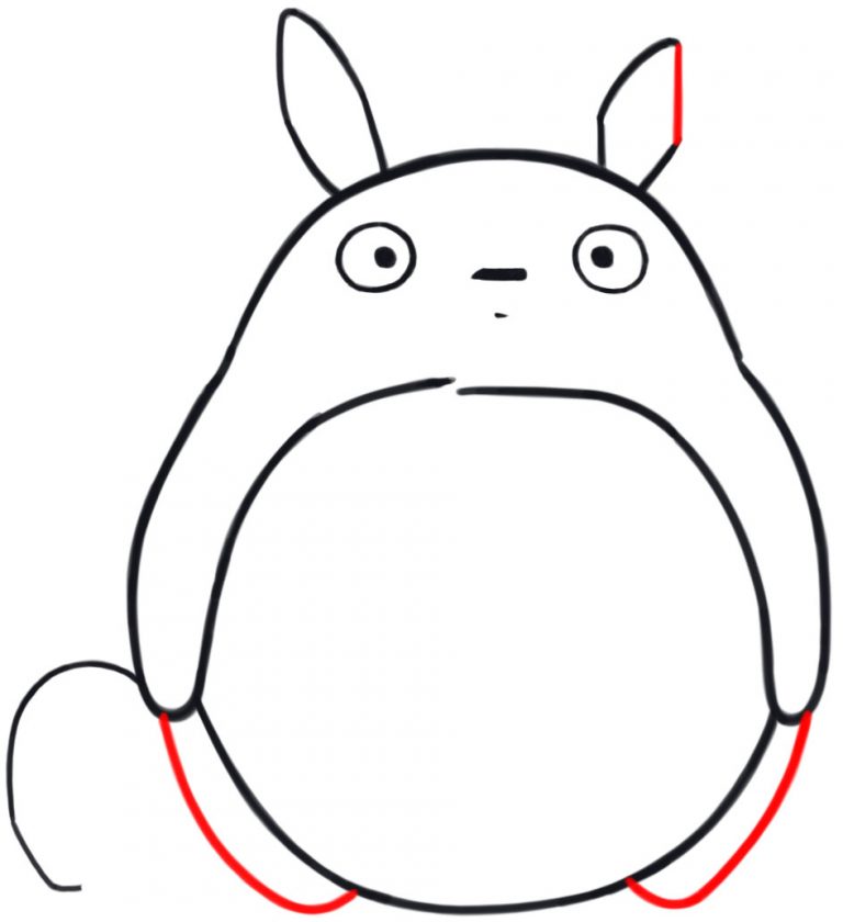 How to Draw Totoro and Baby / Mini Tototoros (White and Light Blue) – How to Draw Step by Step ...