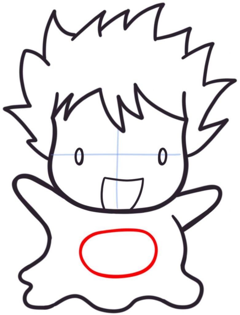 How to Draw Cute (Kawaii / Chibi) Ponyo in Fish Form Easy Step by Step ...