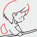 How to Draw Kiki and Jiji Riding a Broom (Cute Chibi / Kawaii) from ...