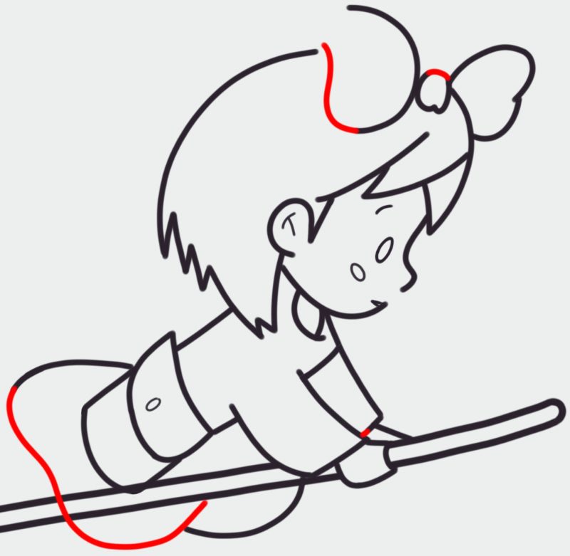 How to Draw Kiki and Jiji Riding a Broom (Cute Chibi / Kawaii) from ...
