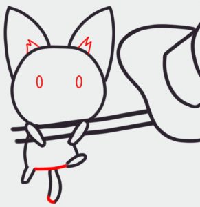 How to Draw Kiki and Jiji Riding a Broom (Cute Chibi / Kawaii) from ...