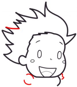 How to Draw Cute (Kawaii / Chibi) Ponyo Running in Human Form Easy Step ...