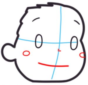 How to Draw Cute (Kawaii / Chibi) Ponyo Running in Human Form Easy Step ...