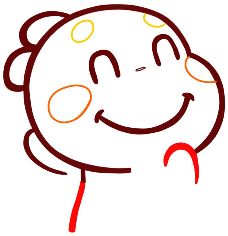 How to Draw QooBee – a Cute Yellow Dinosaur Digital Sticker from ...