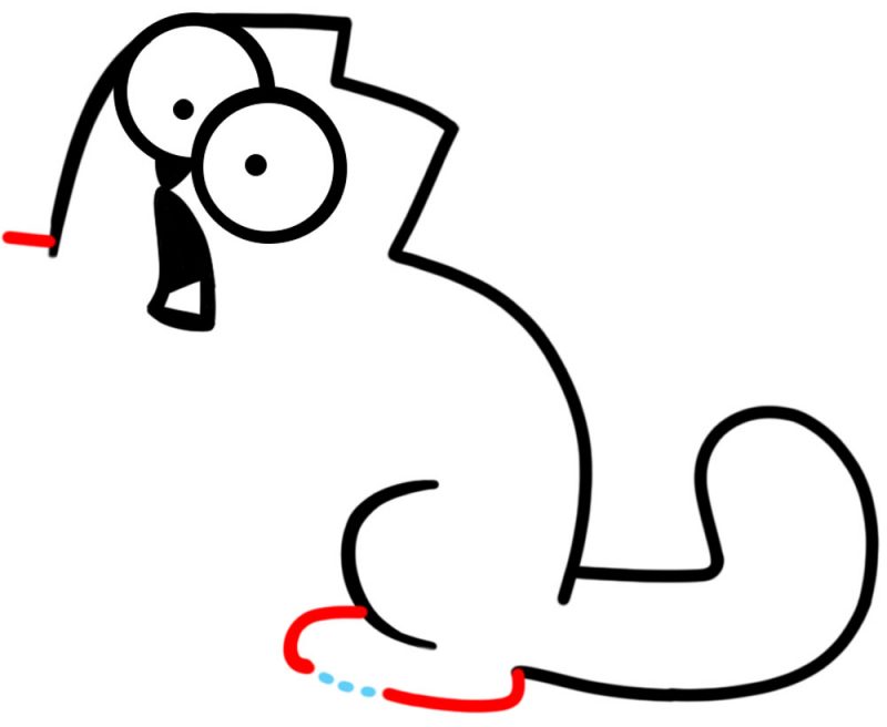 How to Draw Simon’s Cat (The cat from Simon’s Cat) – Easy Step by Step ...