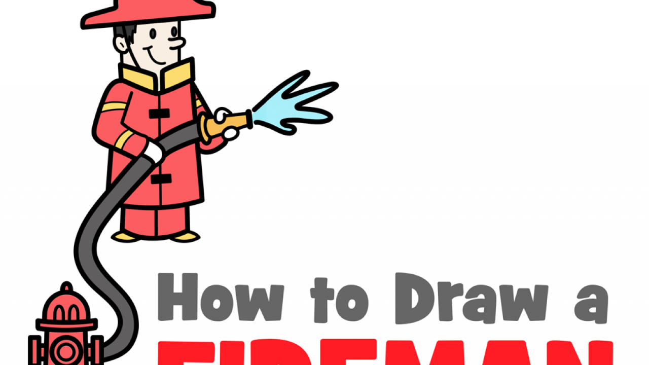 Firefighter Drawing For Kids